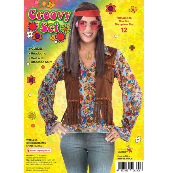 1960s Groovy Set - Womens – Cracker Jack Costumes Brisbane