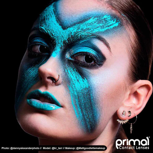 Primal Contact Lenses - Chaos - Black with White Rim – Cracker Jack ...