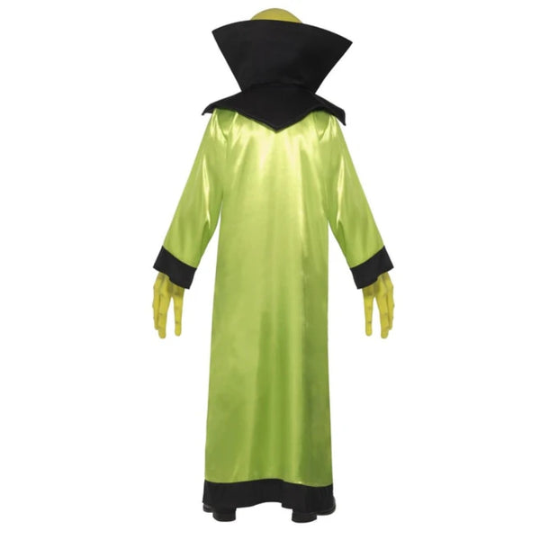 Alien Lord Costume – Green Robe & Mask Set – Cracker Jack Costumes Brisbane