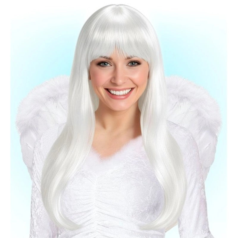Angel Wig White Long Straight | Cosplay & Costume Wig – Cracker Jack ...
