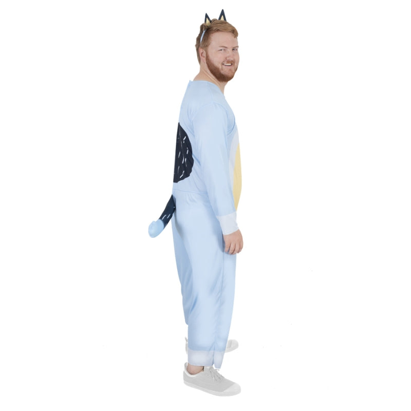 Bluey Bandit Adult Costume – Licensed Cartoon Jumpsuit Outfit – Cracker ...