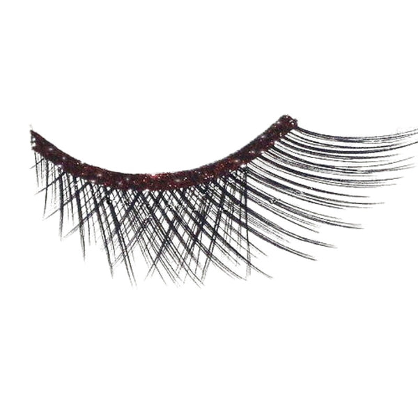 Eyelashes - Black w/Brown Glitter Trim – Cracker Jack Costumes Brisbane