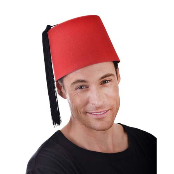 Felt Fez Hat - Red – Cracker Jack Costumes Brisbane