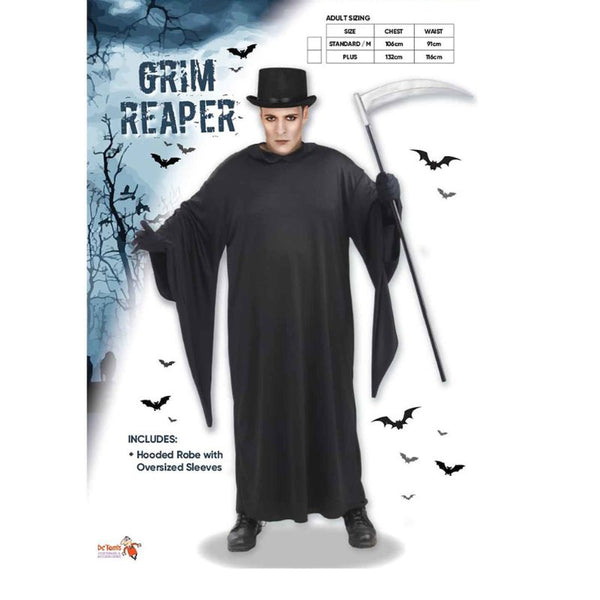 Grim Reaper Robe – Halloween Costume | Dr Toms – Cracker Jack Costumes ...