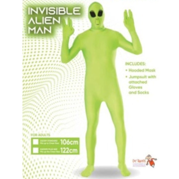 Invisible Alien Costume – Men's Space Suit – Cracker Jack Costumes Brisbane