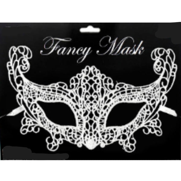 Lace Art Mask-White – Cracker Jack Costumes Brisbane