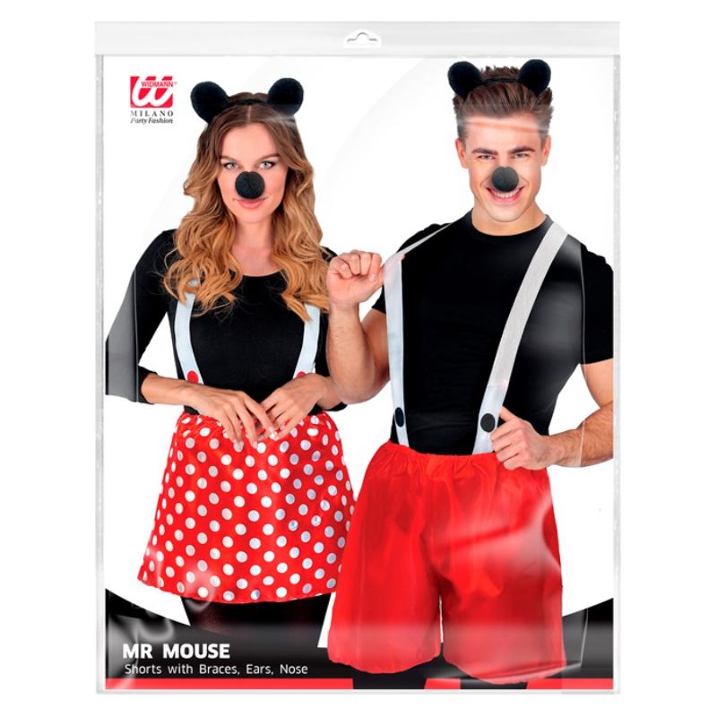 Mouse Dress Up Set – Ears, Nose, Skirt/Shorts – Cracker Jack Costumes ...