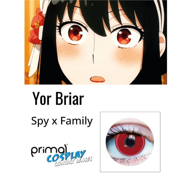 Primal Contact Lenses - Yor Forger -Red – Cracker Jack Costumes Brisbane