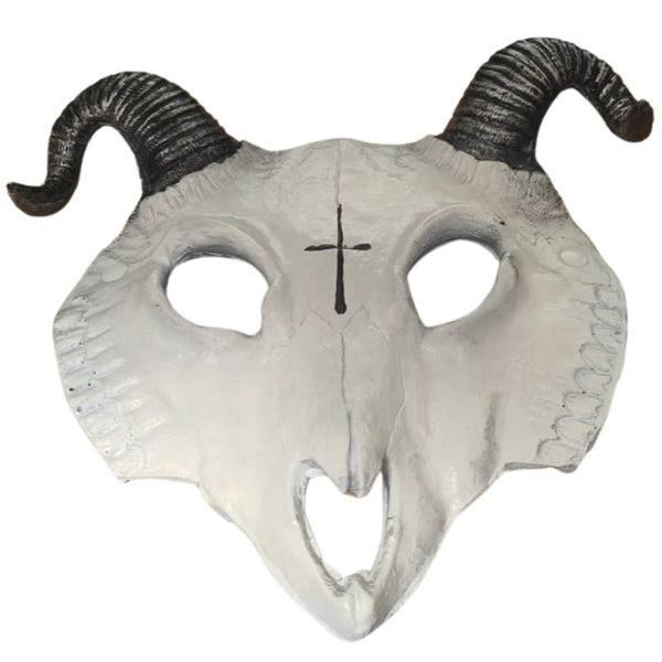 Ram Skull Cult Mask | Halloween Foam Latex Style – Cracker Jack ...
