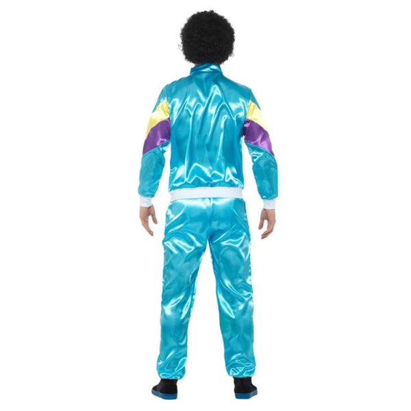 Retro 80s Shell Suit Costume | Unisex Blue Tracksuit – Cracker Jack ...