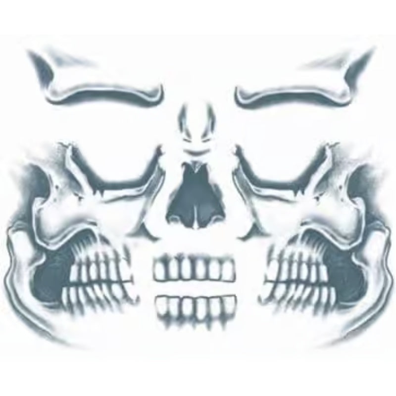 Skull Full Face Tattoo – Temporary | Tinsley Transfers – Cracker Jack ...