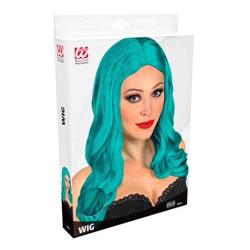 Turquoise Roxy Wig Long Soft Curl | Costume Wig – Cracker Jack Costumes ...
