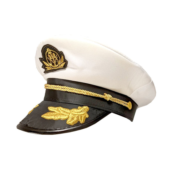 White Admiral/Captain Hat – Cracker Jack Costumes Brisbane