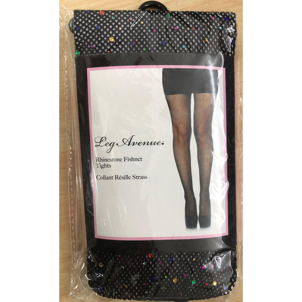 Rhinestone Fishnet Tights - Black – Cracker Jack Costumes Brisbane