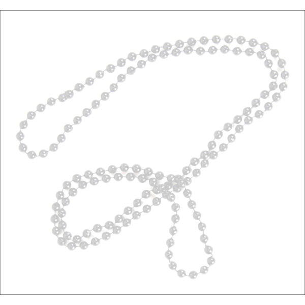 White Pearl Flapper Beads – Cracker Jack Costumes Brisbane