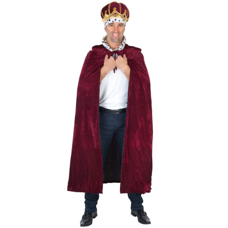 Kings Cape with Snow Leopard Trim – Cracker Jack Costumes Brisbane