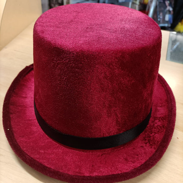 Top Hat Velvet - Maroon – Cracker Jack Costumes Brisbane