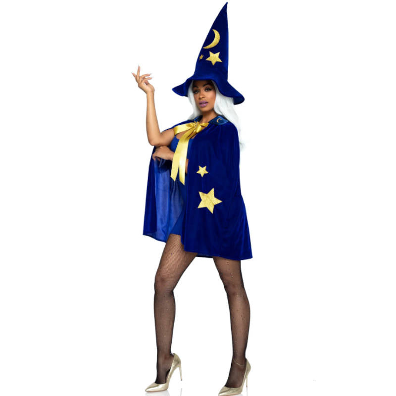 Velvet Moon & Stars Cape & Wizard Hat – Cracker Jack Costumes Brisbane